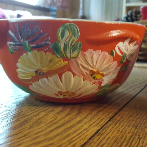 Ransburg | Kitchen | 2 Vtg Handpainted Ransburg Pottery Batter Bowls ...